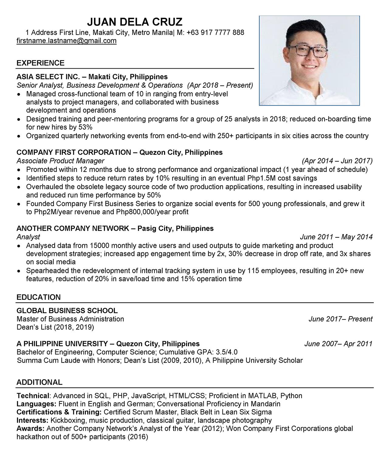 Contoh Cv Ats Template Imagesee Riset